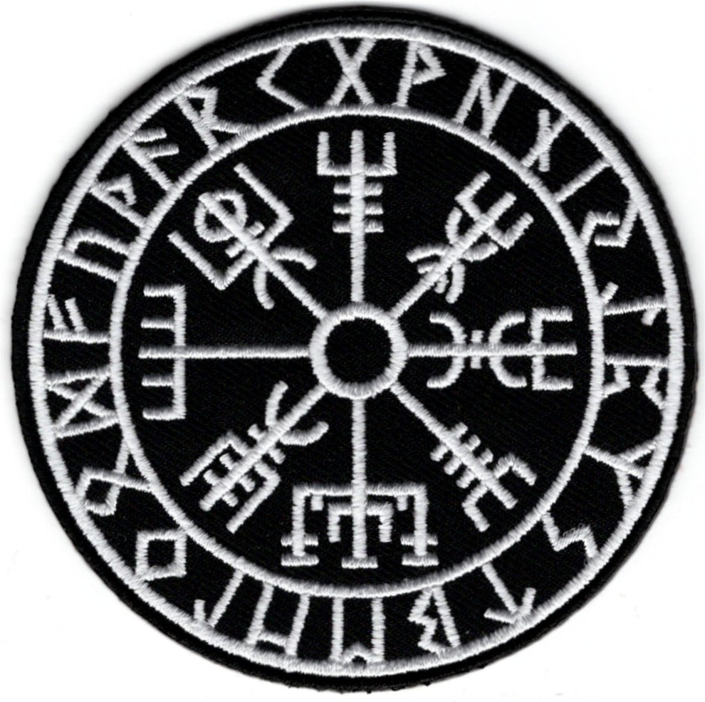 Vegvisir Viking Patch Compass Norse Rune Valhalla Viking Velcro Patch ...