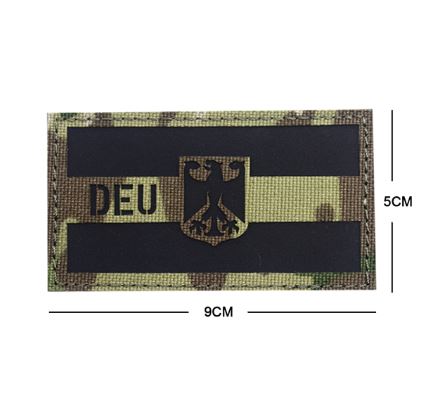 DEU Germany Eagle Flag Patch Velcro Patch Bundeswehr Flecktarn and Mul – Tactical Harz